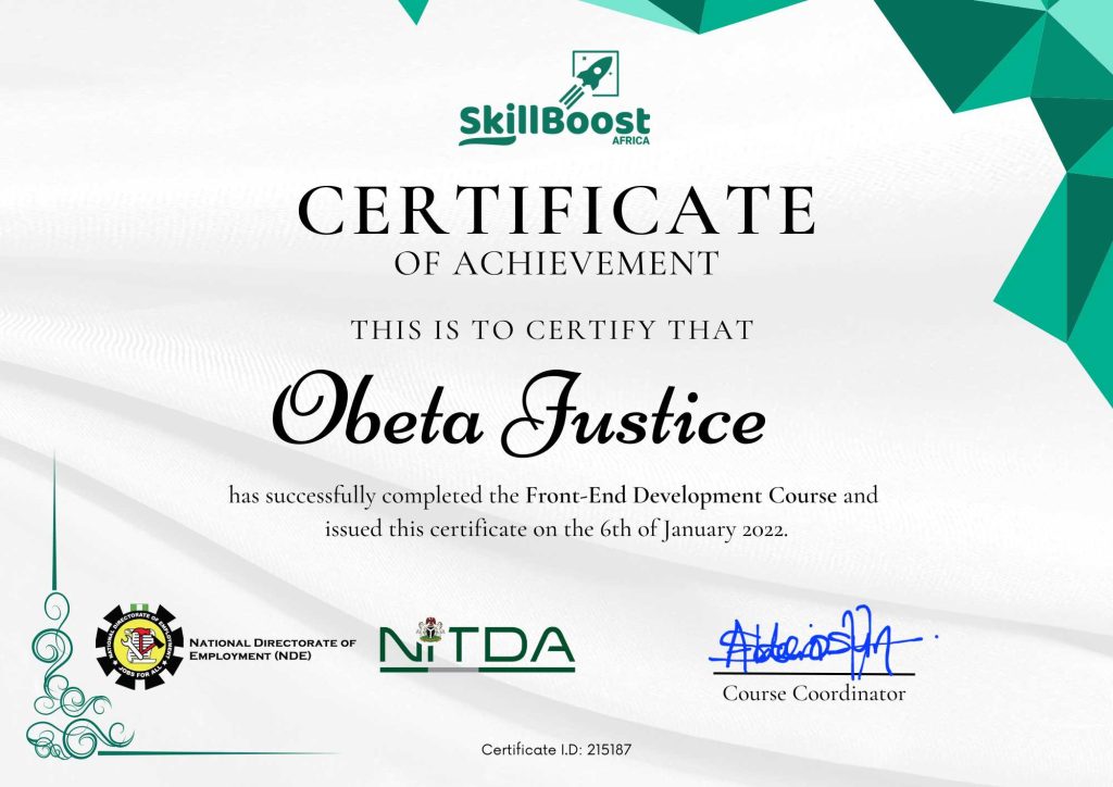 Web Development Training in Port Harcourt and Ibadan - SkillBoost